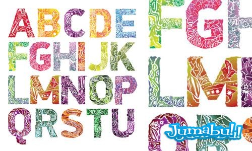 Letras coloridas - Imagui