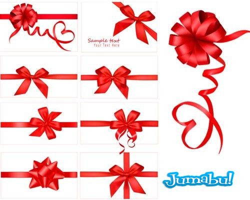 Moños de regalo vectorizados - Imagui