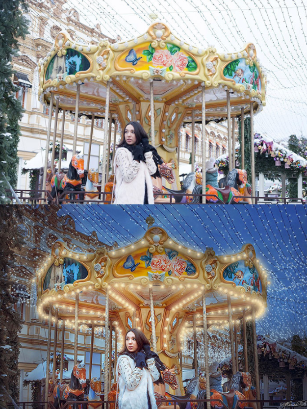 carrousel-antes-y-despues-de-photoshop | Jumabu.com